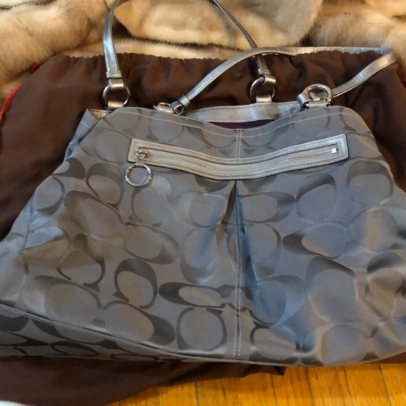 Bags | Large Grey New Coach Bag | Poshmark